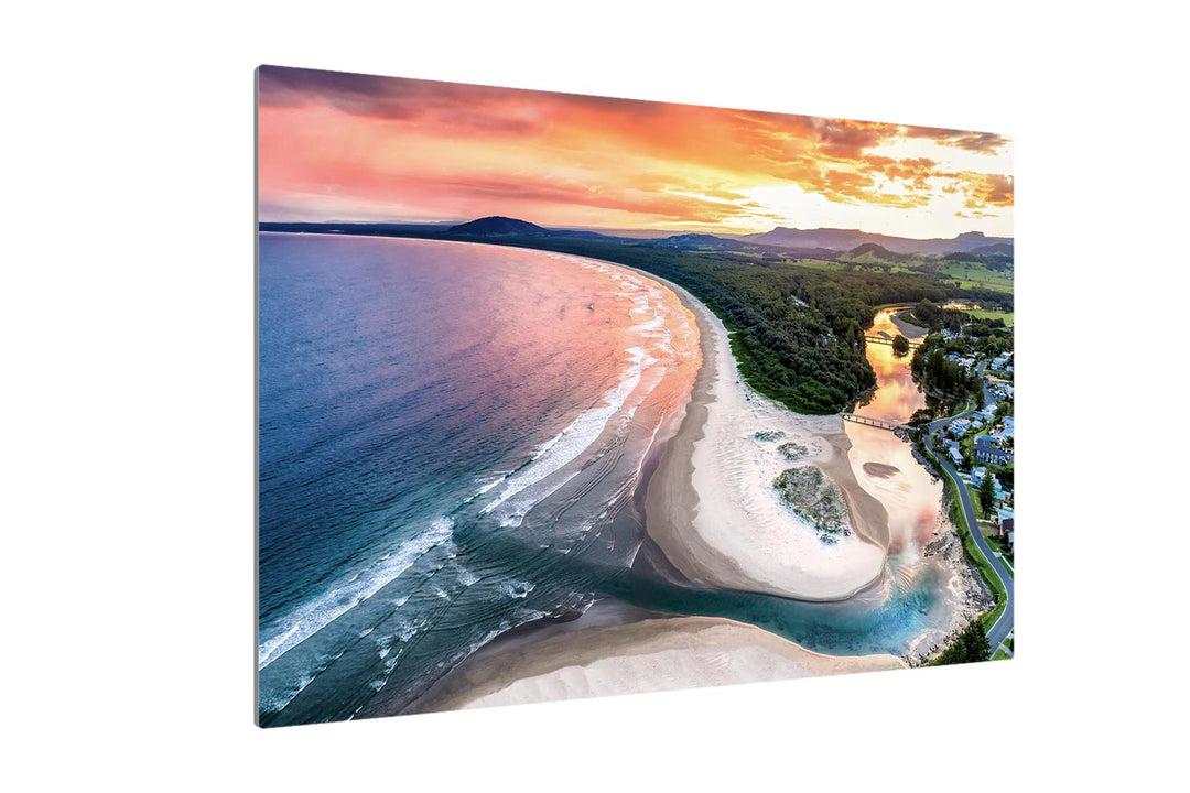 7 Mile Beach Sunset Print | Gerroa & Shoalhaven Heads Coastal Art ...