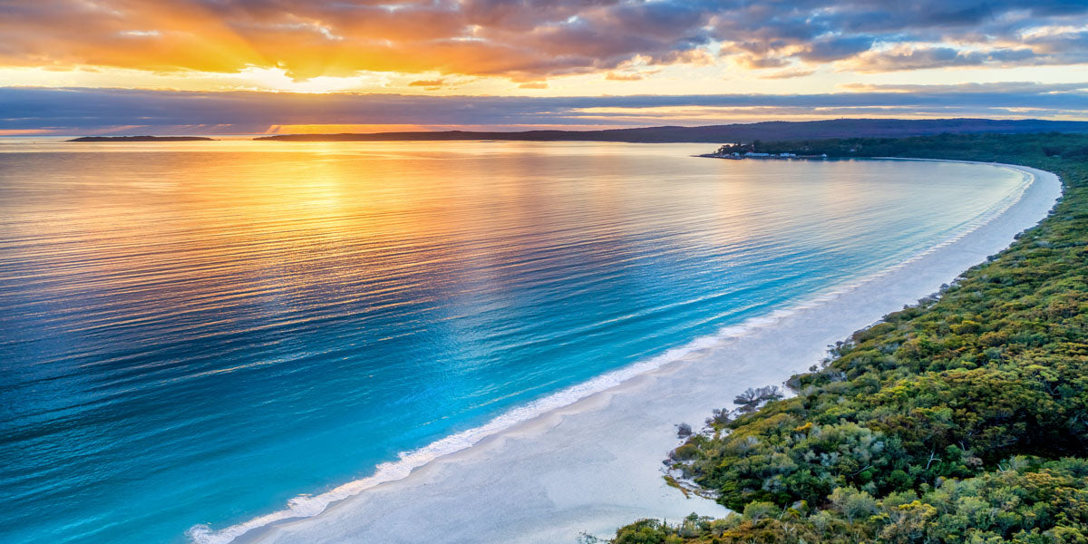 Hyams Beach Sunrise | Panorama – Jordan Robins Photography