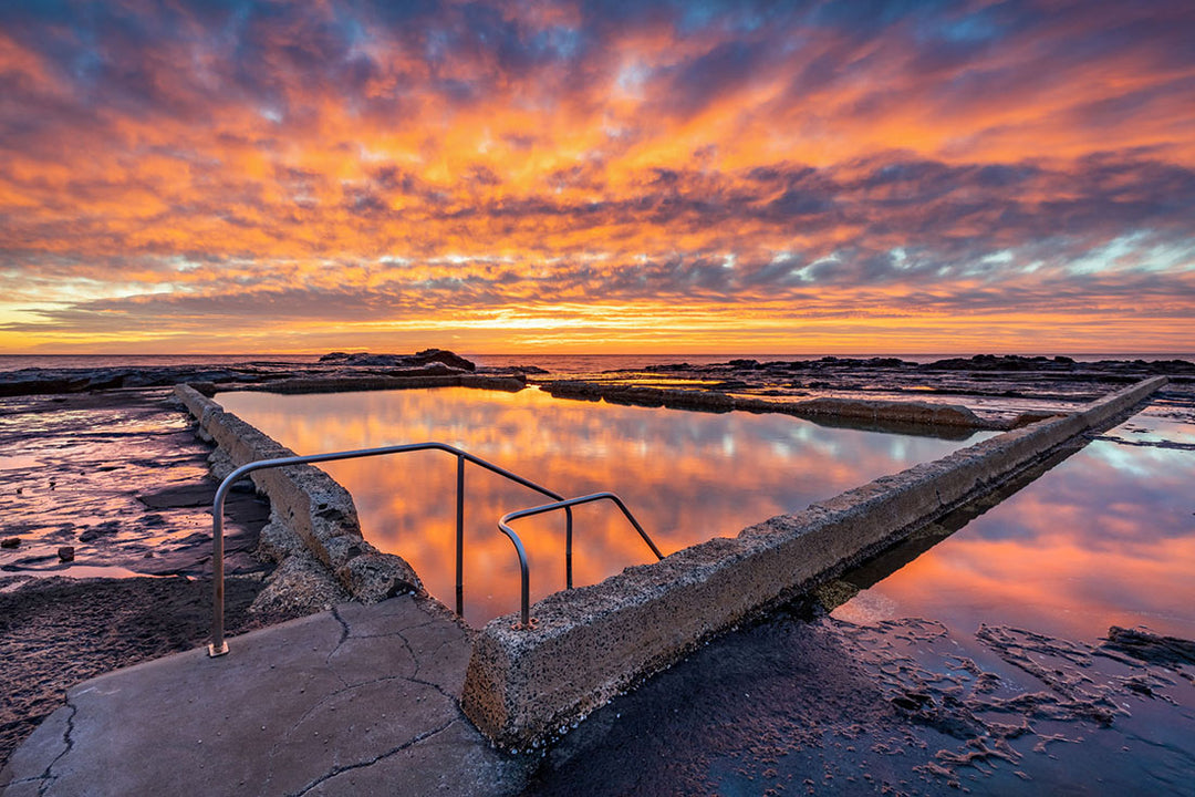 Werri Beach Sunrise Print | Gerringong Sea Pool – South Coast NSW Art ...